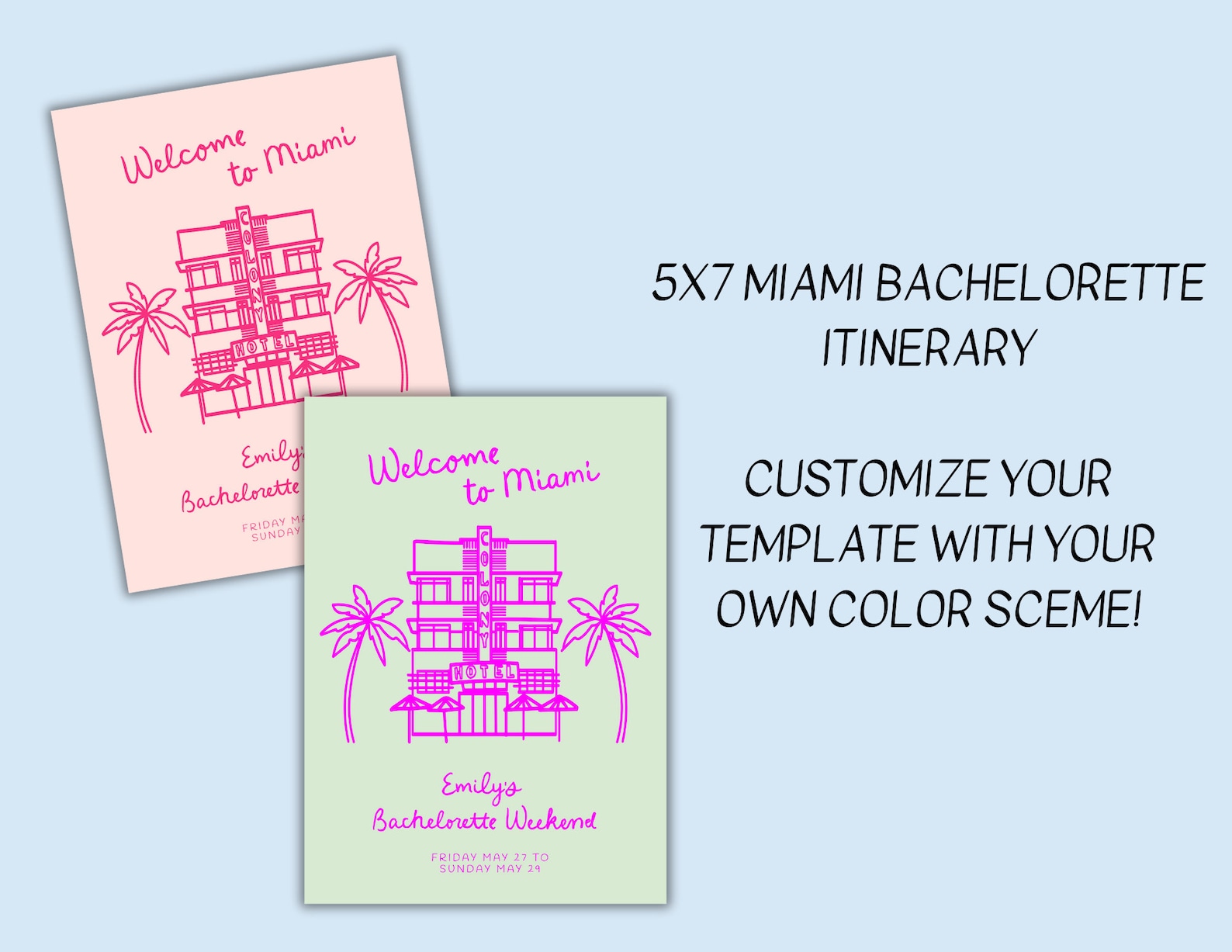 Miami Bachelorette Party Itinerary Template: South Beach Weekend ...