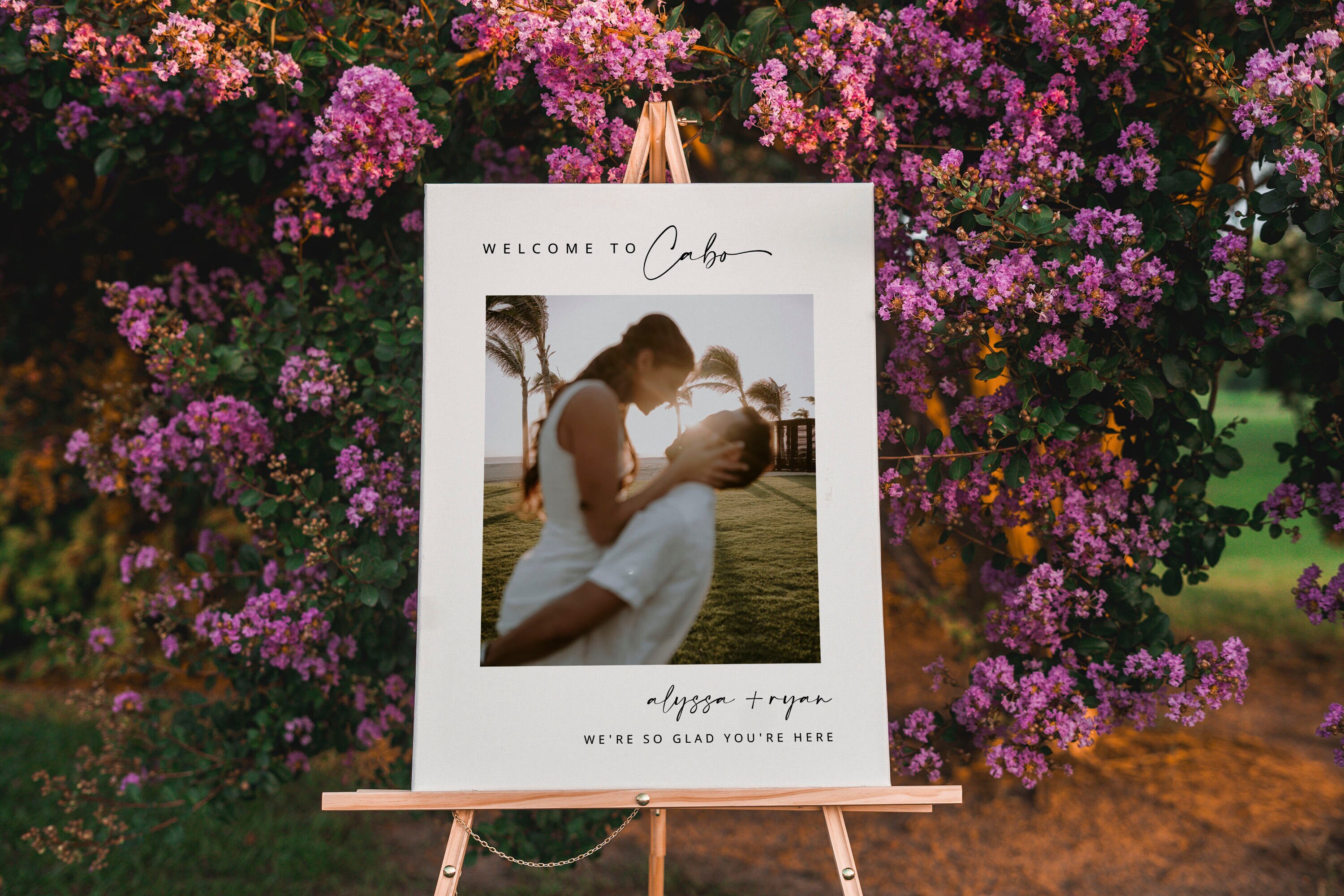 Destination Wedding Welcome Sign Template: Photo Party Poster (instant ...