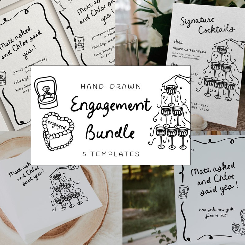 Printable Engagement - Etsy