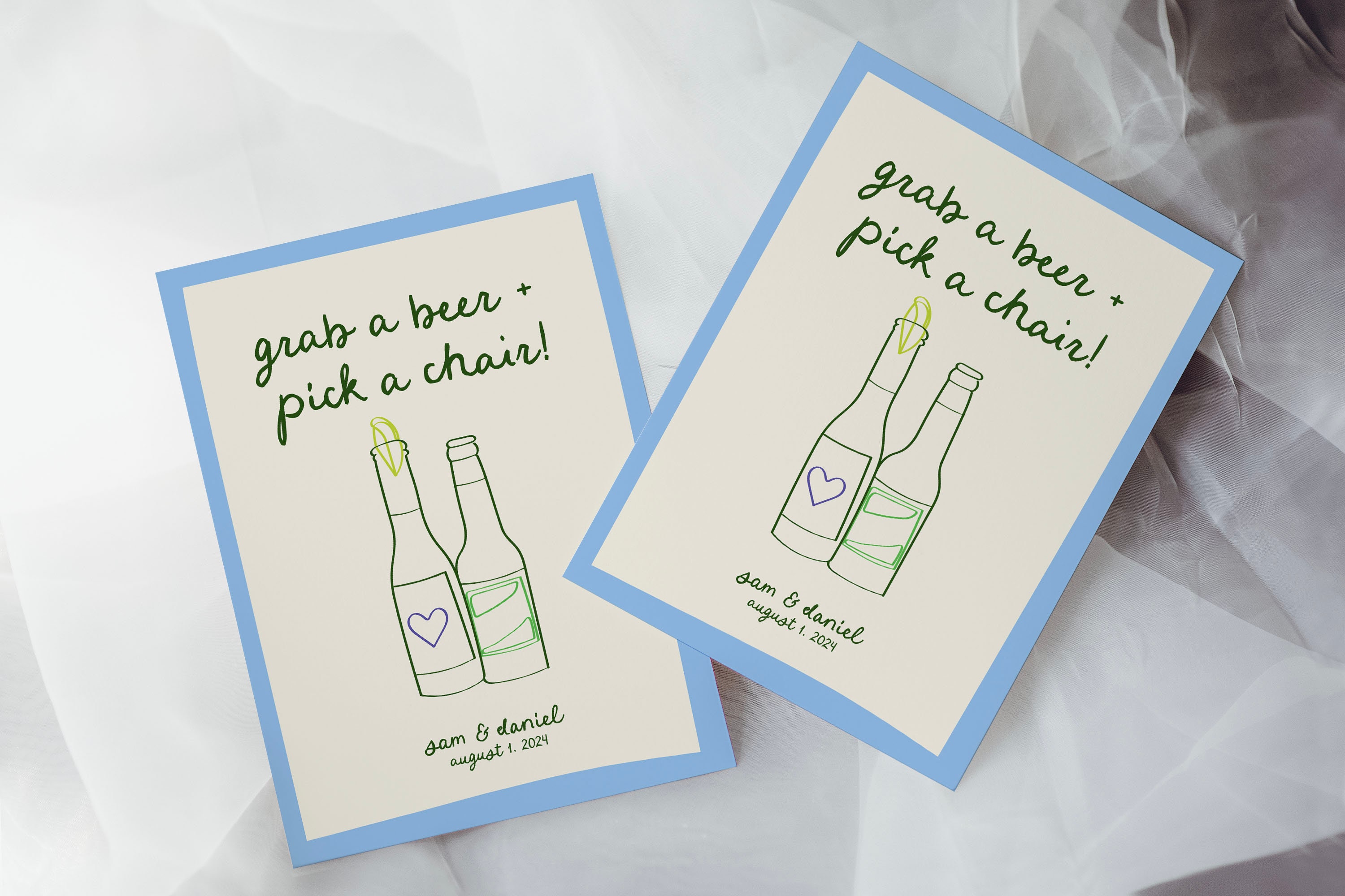 Grab a Drink Wedding Sign Template: Whimsical Bar Decor (digital ...