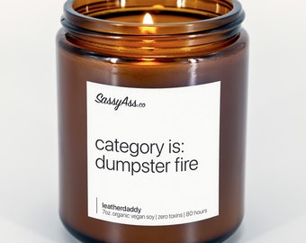 Dumpster Fire Candle - Etsy