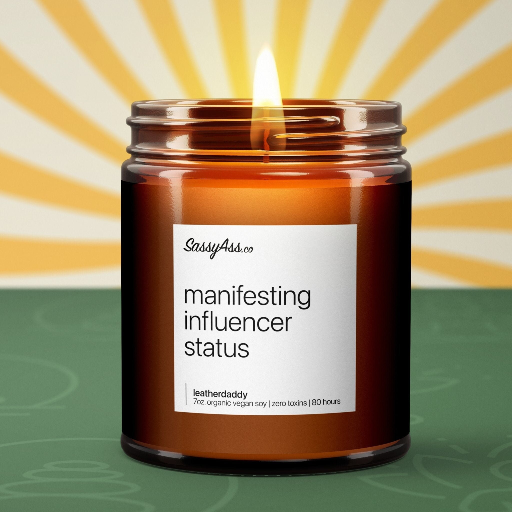 Manifesting Influencer Status Scented Soy Candle, Social Media Ambition ...