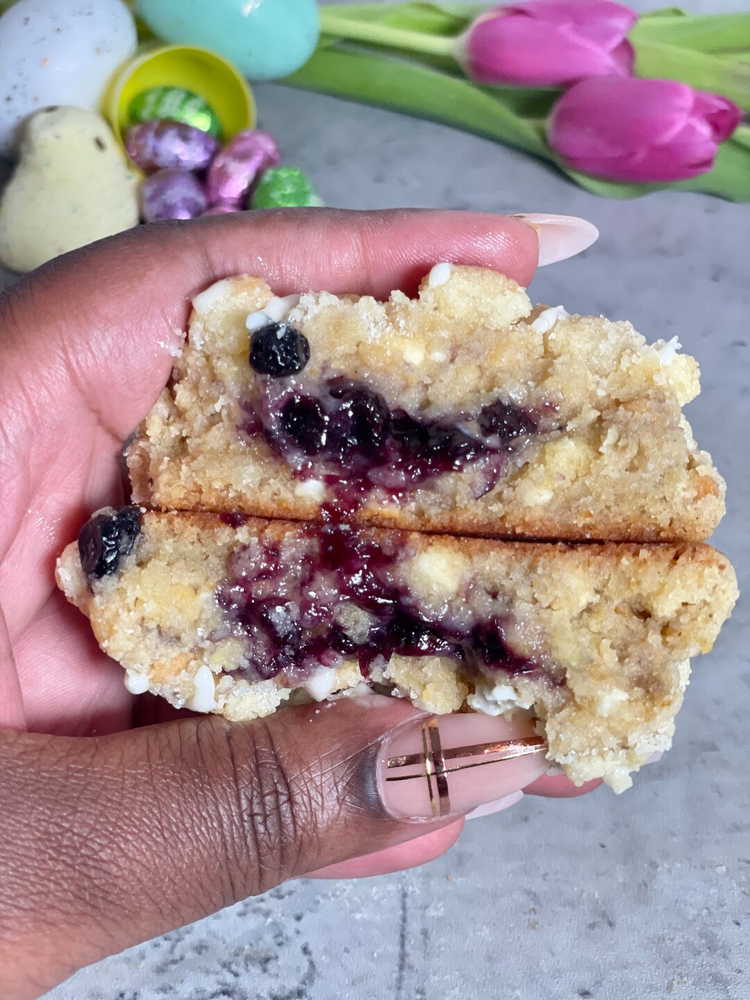 Gourmet Lemon Blueberry Stuffed Cookies 4 Oz NYC Style Cookies Homemade ...