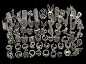 Colorful Recycled Plastic Rings // Trendy and Unique Plastic Rings ...