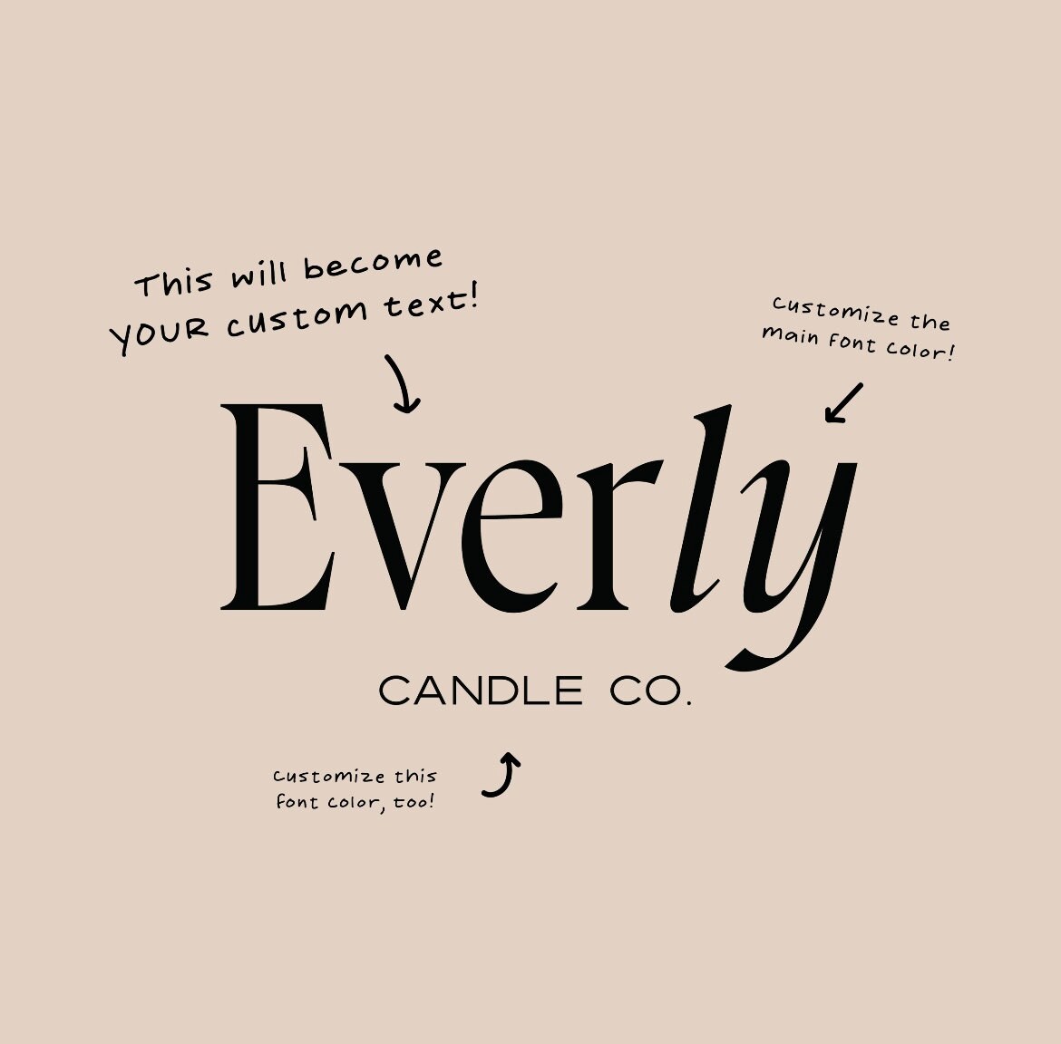 Everly Logo Template - Etsy