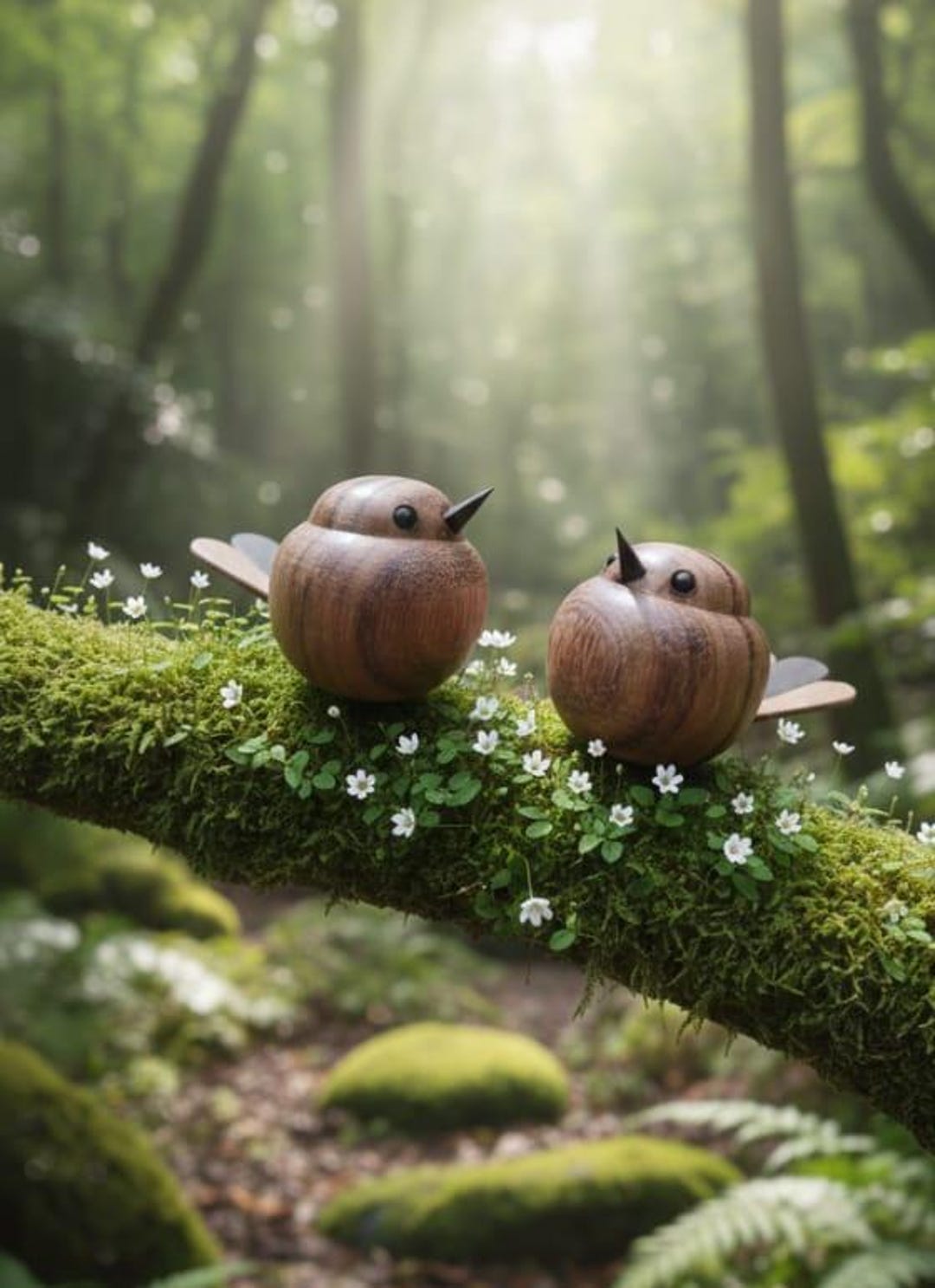 Hand Made Wood Turning Birds | Home Deco-gift | Bird Figures ...