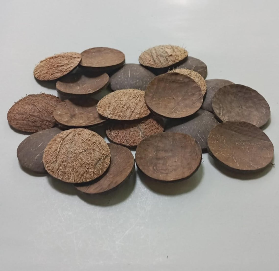 10 Pieces of 1.5" & 2" Coconut Shell Discs to Make Your Coconut Shell ...