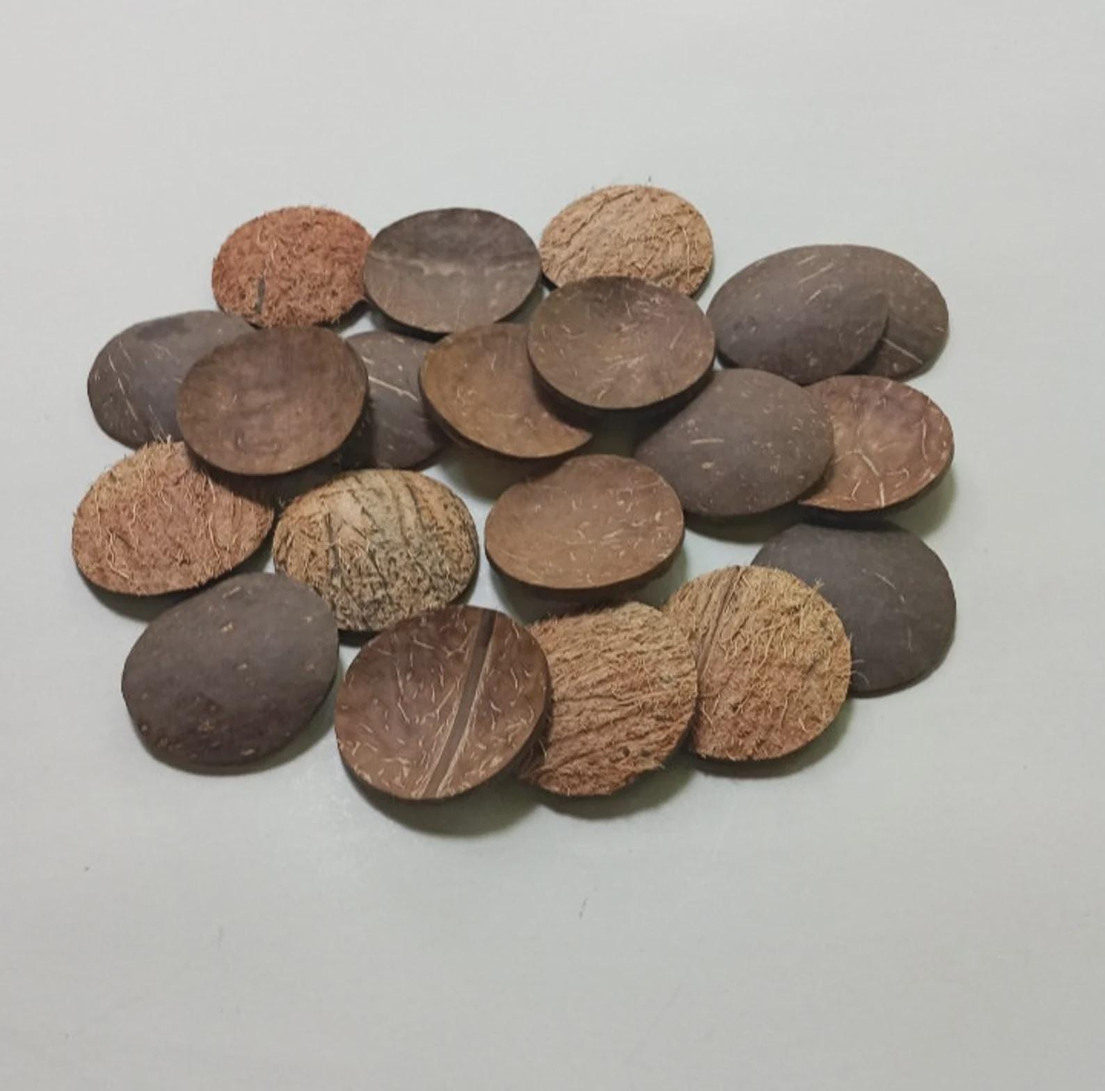 10 Pieces of 1.5" & 2" Coconut Shell Discs to Make Your Coconut Shell ...