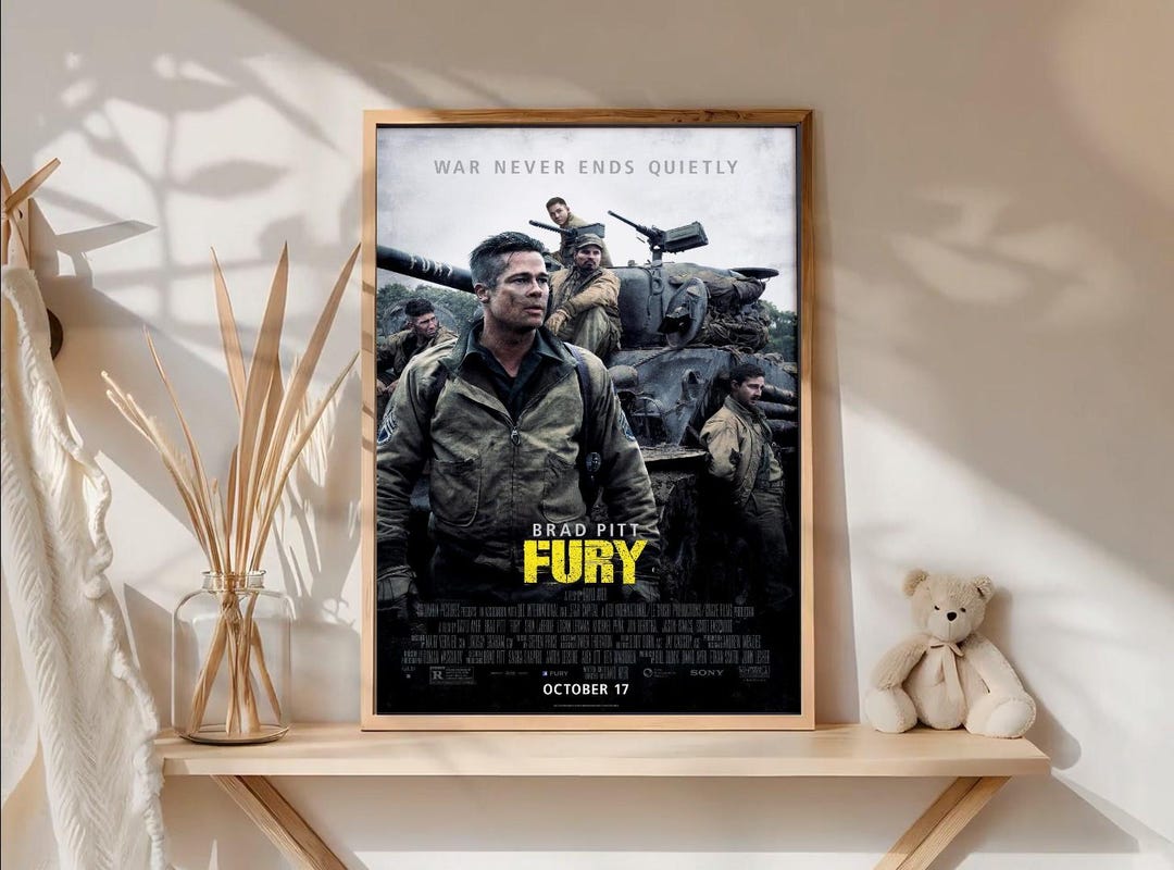 Fury Movie Poster Room Decor,poster for Gifts,home Decor - Etsy