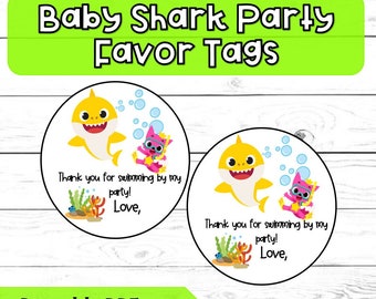Shark Gift Tags - Etsy
