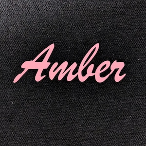 Personalized Name Vinyl Iron on Transfer Vinyl Custom Name Decal for T ...