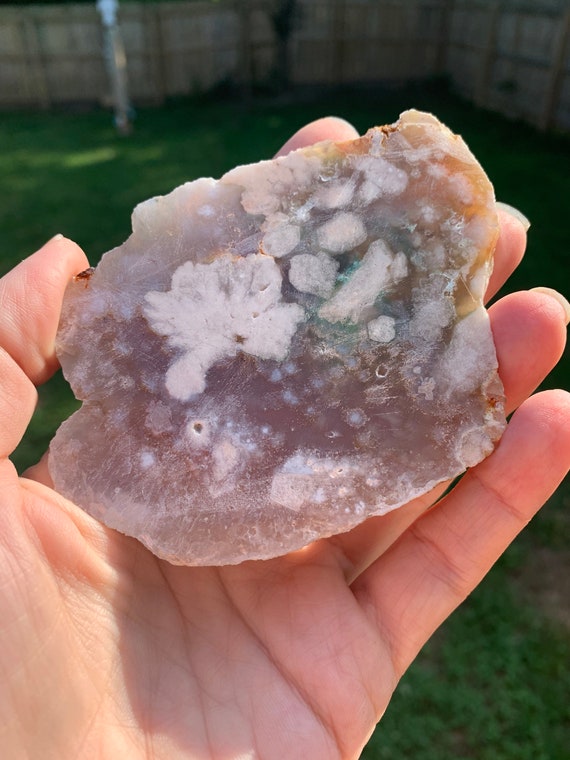 Flower Agate Slab Crystal - Etsy
