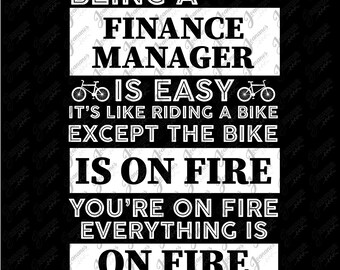 Being a Manager is Like Riding a Bike Png - Etsy