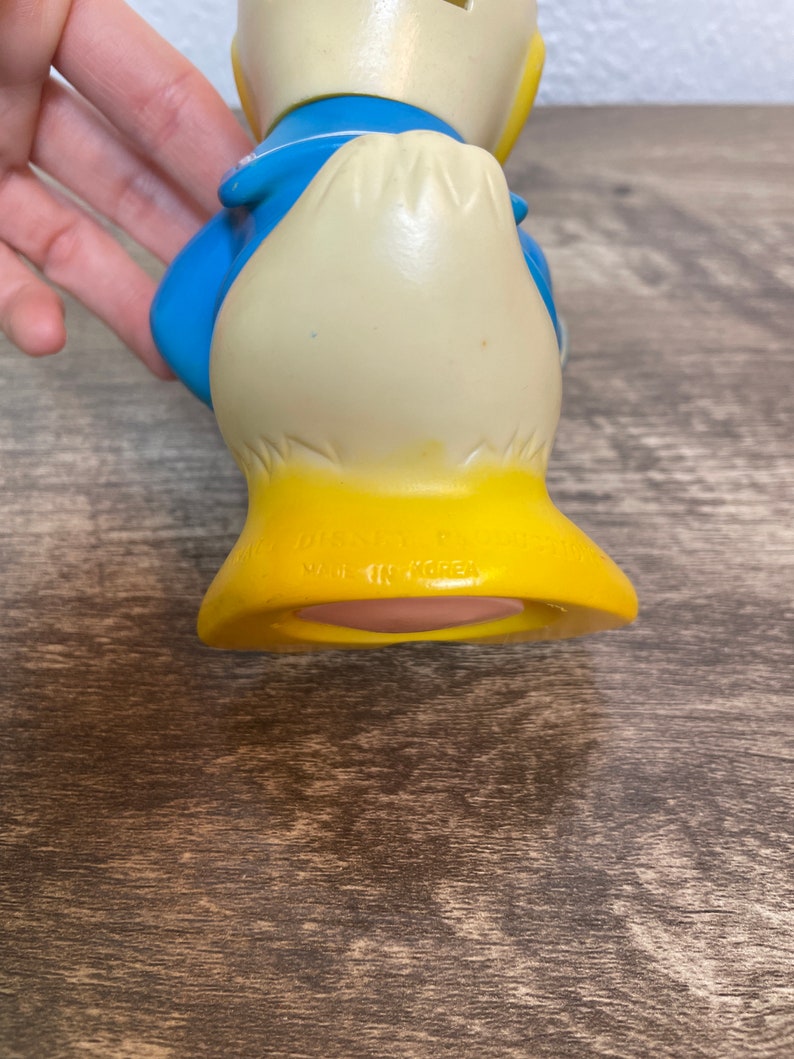 70s Donald Duck Coin Bank - Etsy