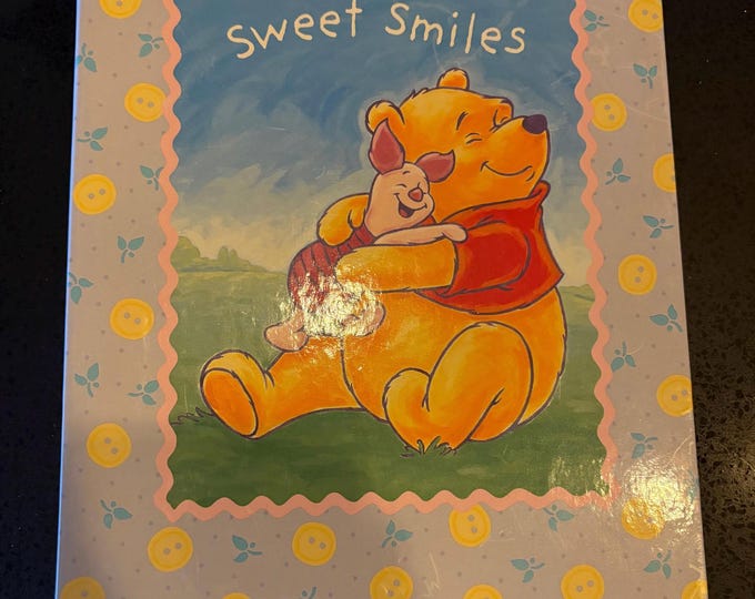 Vintage Winnie the Pooh Photo Album • Hallmark 'sweet Smiles' 4x6 Album ...