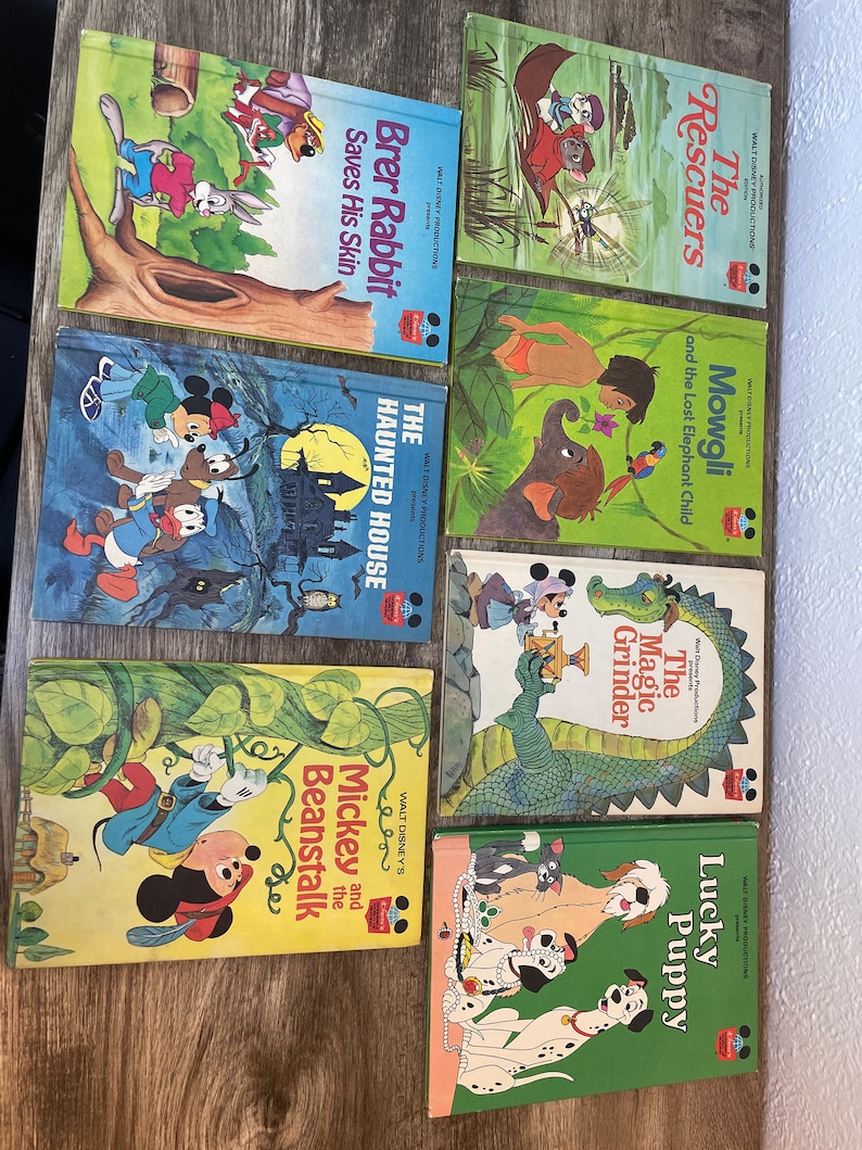 80s Vintage Disney Wonderful World of Reading Classics - Etsy