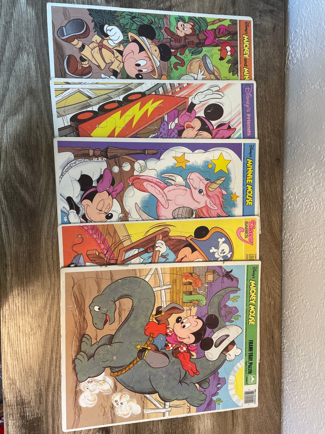 Set of 5 80s Disney Puzzles - Etsy
