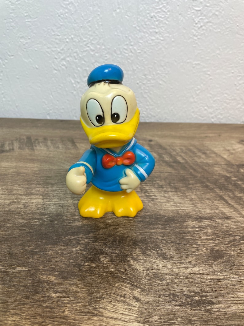 70s Donald Duck Coin Bank - Etsy