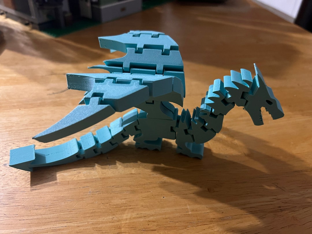 3d Printed Articulating Dragon - Etsy