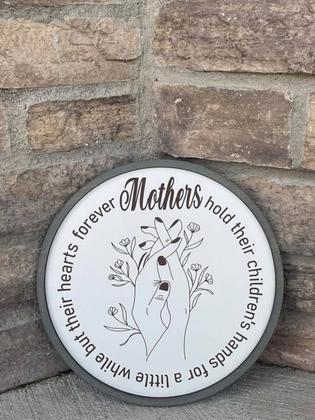 Mothers Hands Laser Cut & Engraved Sign - Etsy