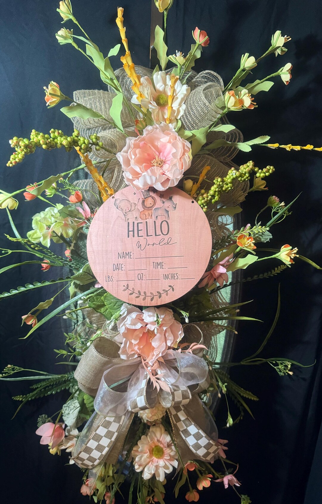Baby Girl Swag/wreath for Hospital Door or Shower - Etsy