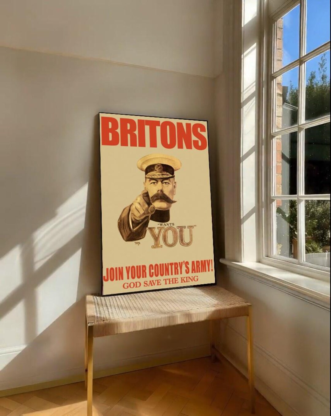 Vintage Wwi British Recruiting Poster Lord Kitchener Britons Wartime ...