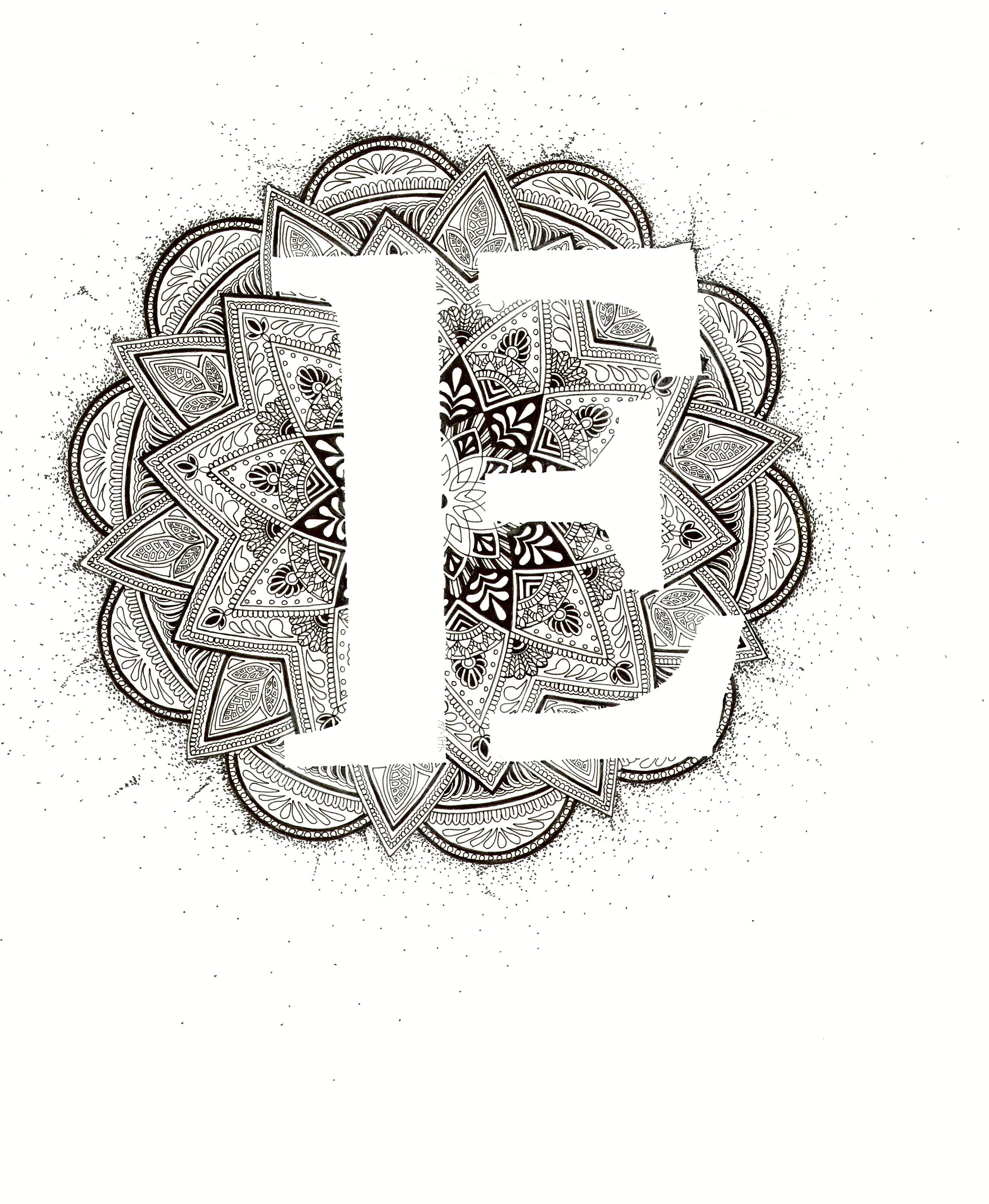 Printable A-Z Mandal Alphabet Coloring Book With Bonus Number Pages for ...