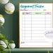 Editable Assignment Tracker Template, Homeschool Daily Assignment ...