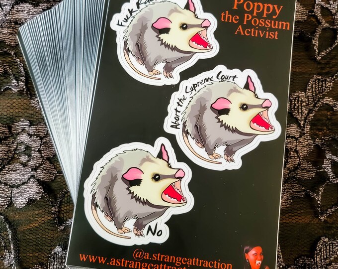 Poppy the Activist Sticker Sheet - Etsy