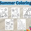15 Summer Coloring Pages Summer Party Favors Pool Party Kids Coloring ...