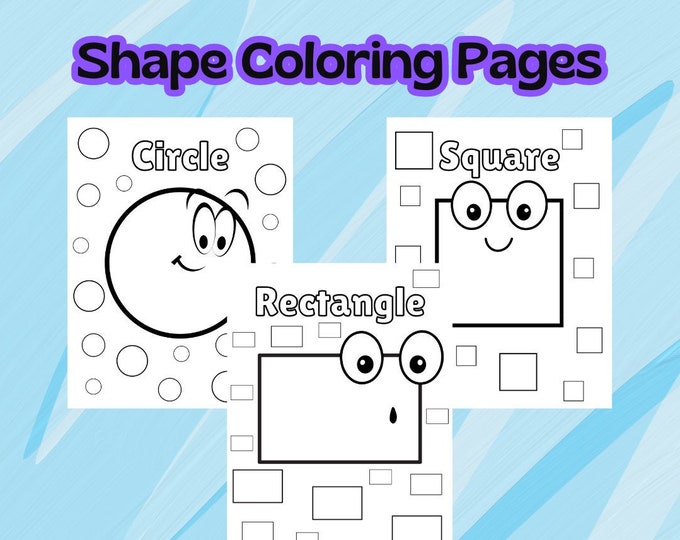 Basic Shape Coloring Pages, Shape Coloring, Educational Learning Pages ...