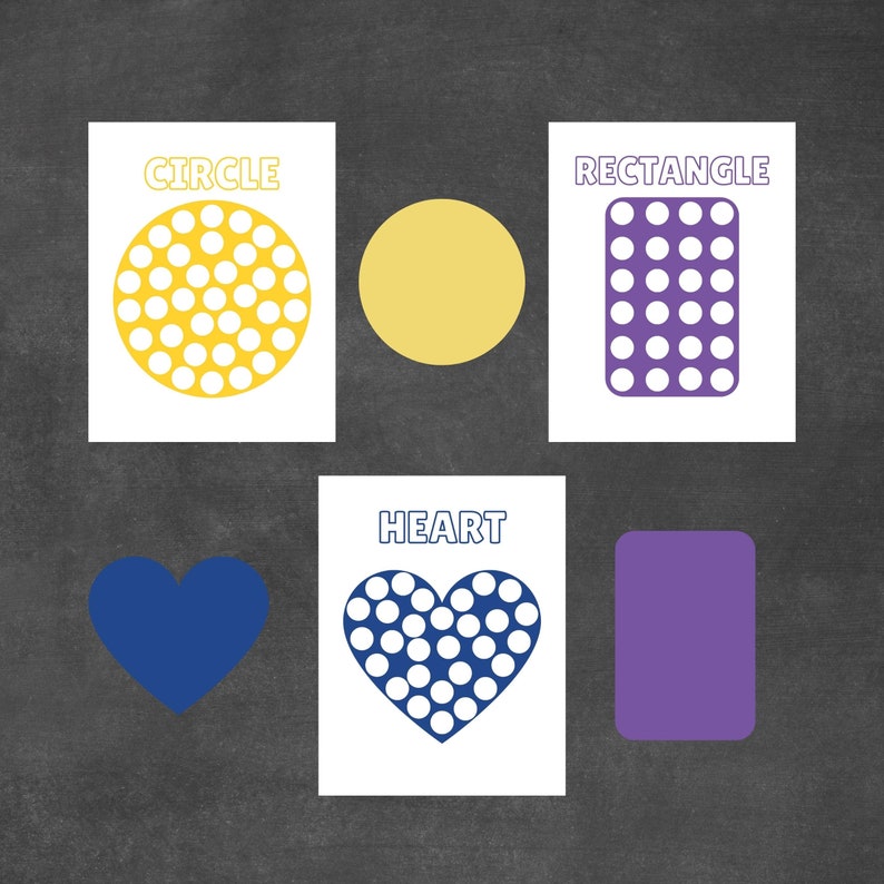 Dot Marker Shapes, Printable Worksheets, Dot Printable, Do a Dot ...