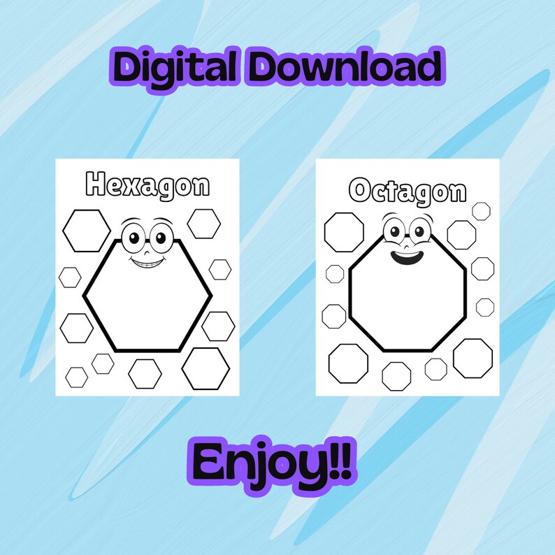11 Shape Coloring Pages, Shape Recognition, Printable Shapes, Printable ...
