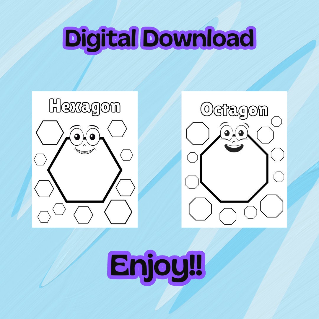 11 Shape Coloring Pages, Shape Recognition, Printable Shapes, Printable ...