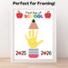 2025 First Day of School Handprint Craft, Kids Keepsakes, Printable ...