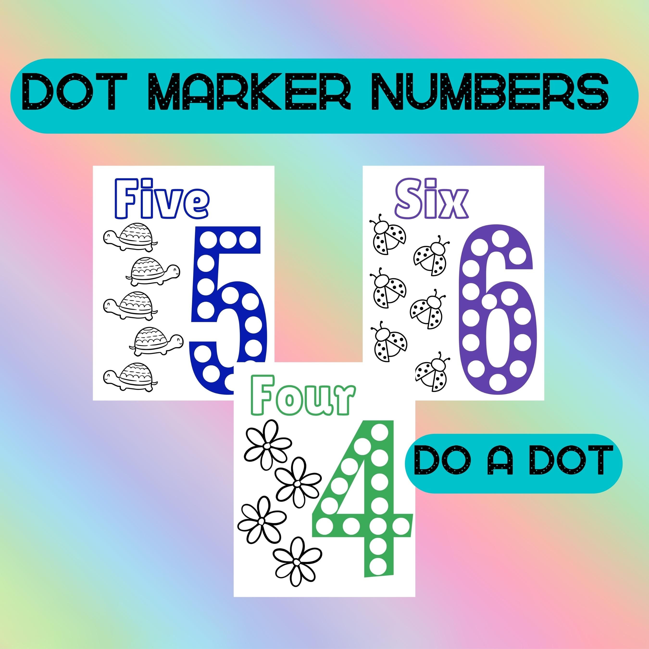 Dot Marker Numbers, Learning Numbers, Printable Worksheets, Dot ...