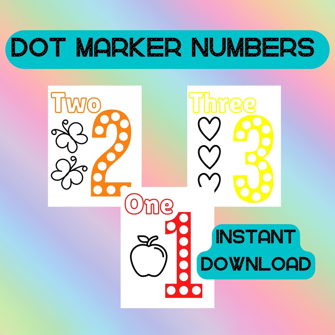 Dot Marker Numbers, Learning Numbers, Printable Worksheets, Dot ...