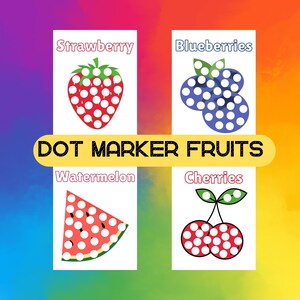 Dot Marker Fruits, Learning Fruits, Printable Worksheets, Dot Printable ...