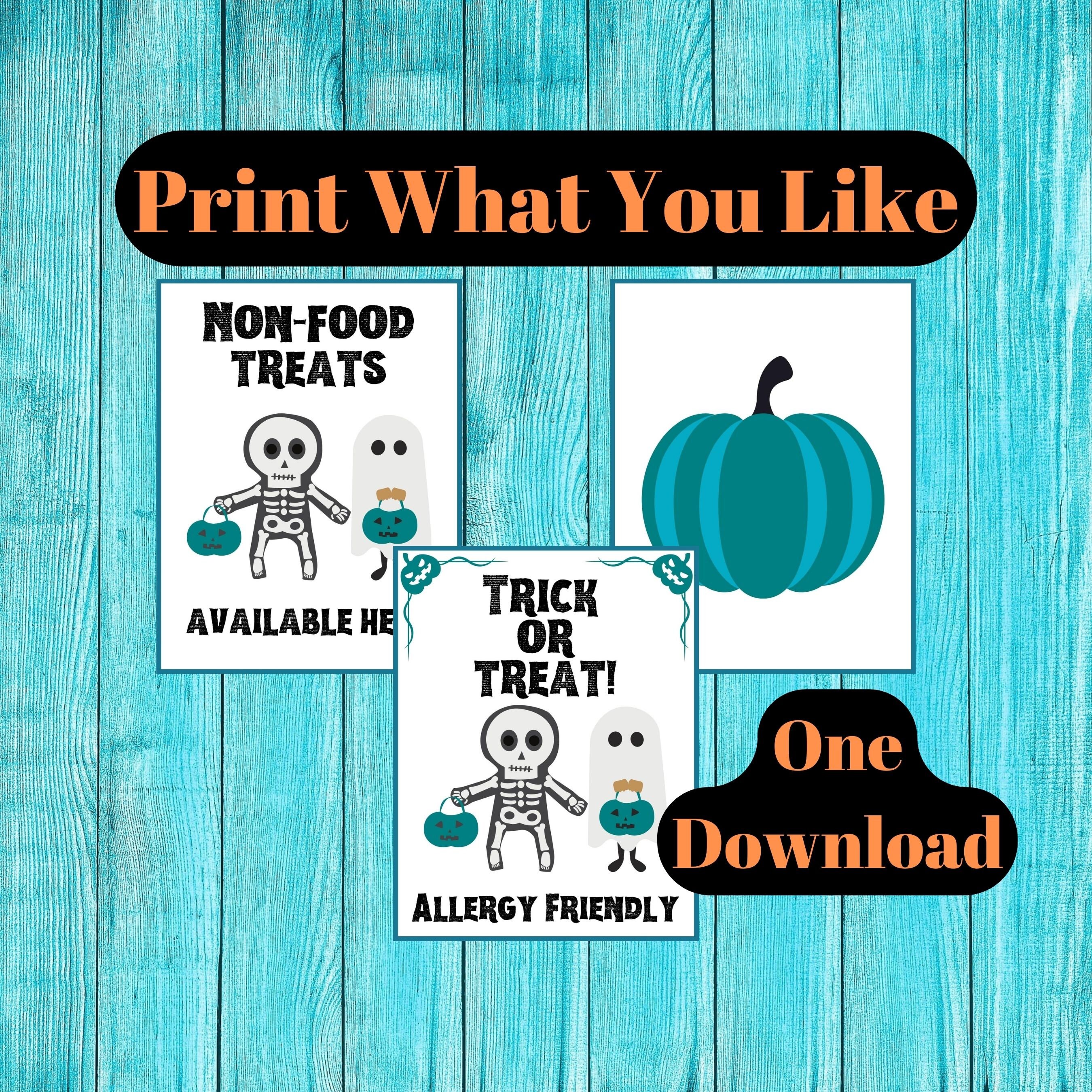 Halloween Printable, Safe Halloween, Allergy Friendly, Halloween Sign ...