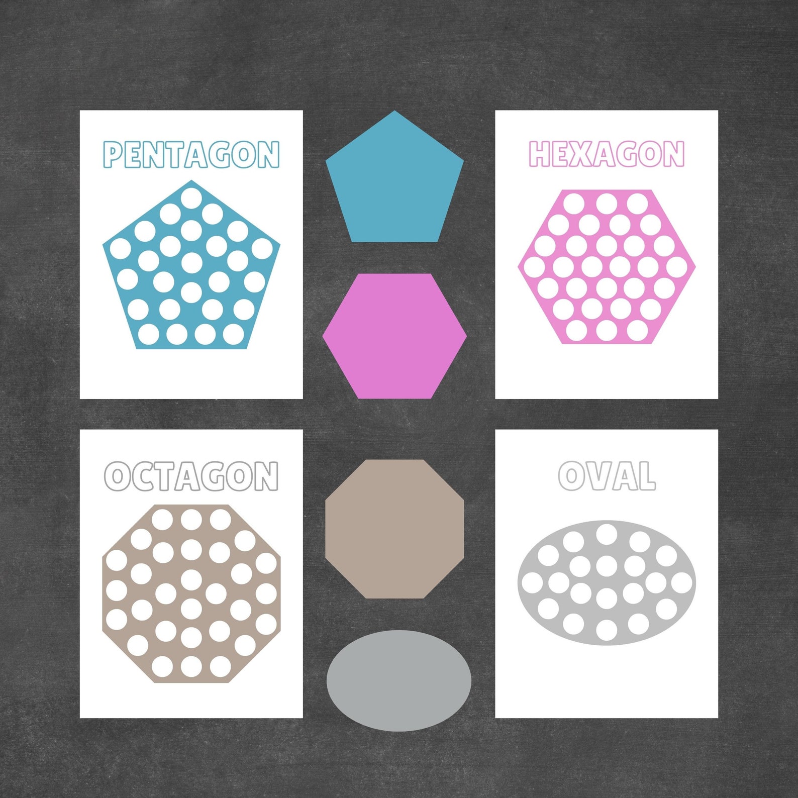 Dot Marker Shapes, Printable Worksheets, Dot Printable, Do a Dot ...