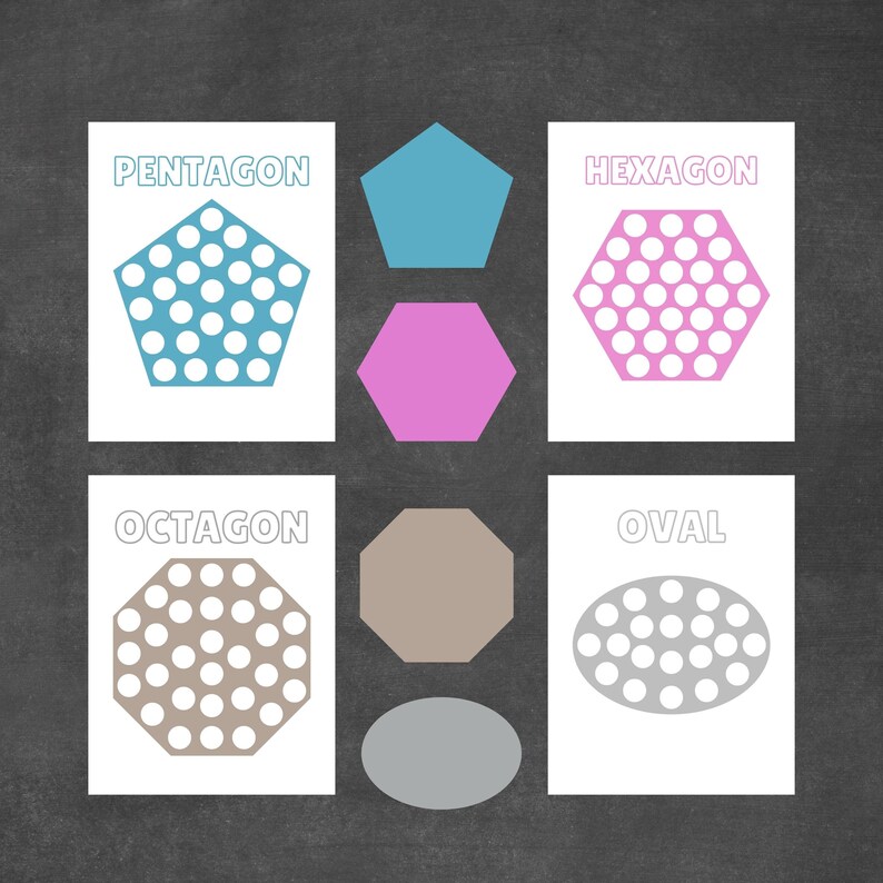 Dot Marker Shapes, Printable Worksheets, Dot Printable, Do a Dot ...