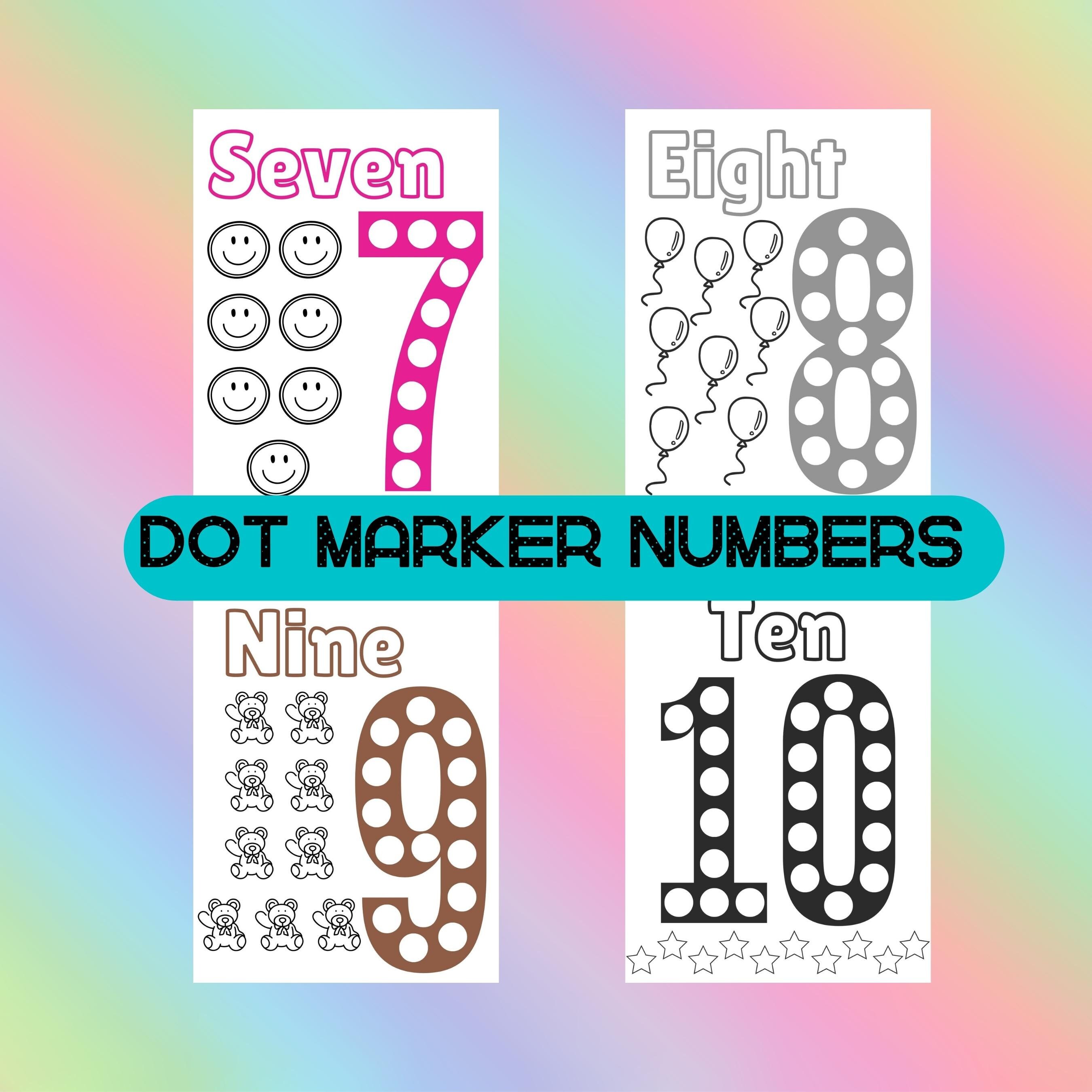 Dot Marker Numbers, Learning Numbers, Printable Worksheets, Dot ...
