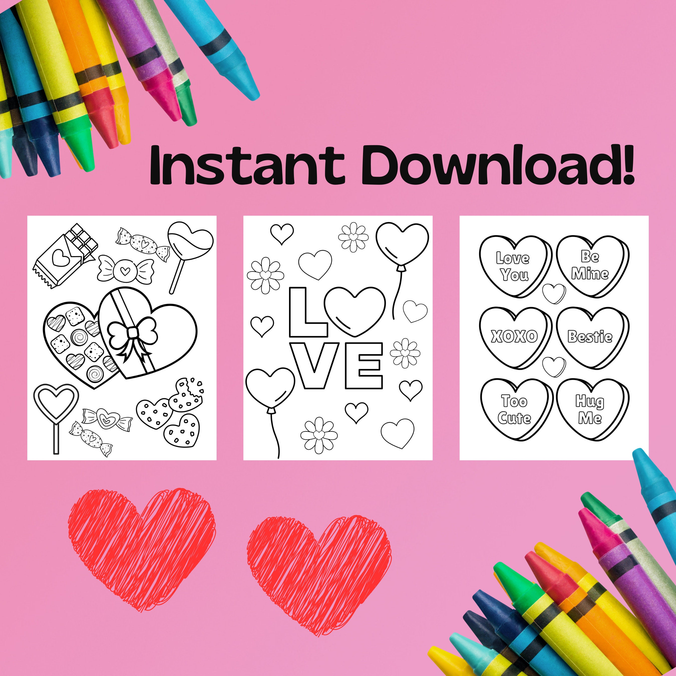Valentine's Day Coloring - Kids Coloring - Valentine Coloring ...