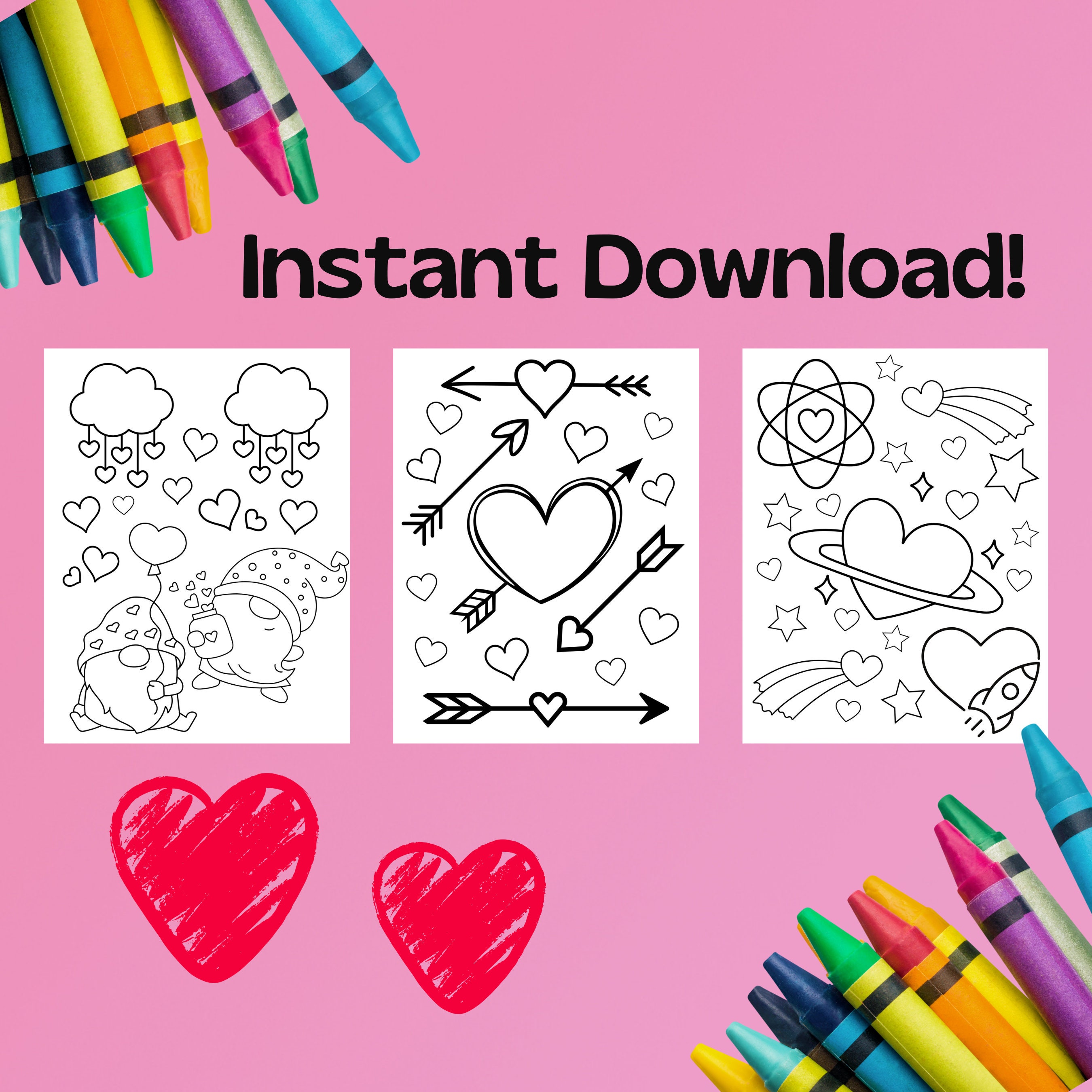 Valentine's Day Coloring - Kids Coloring - Valentine Coloring ...