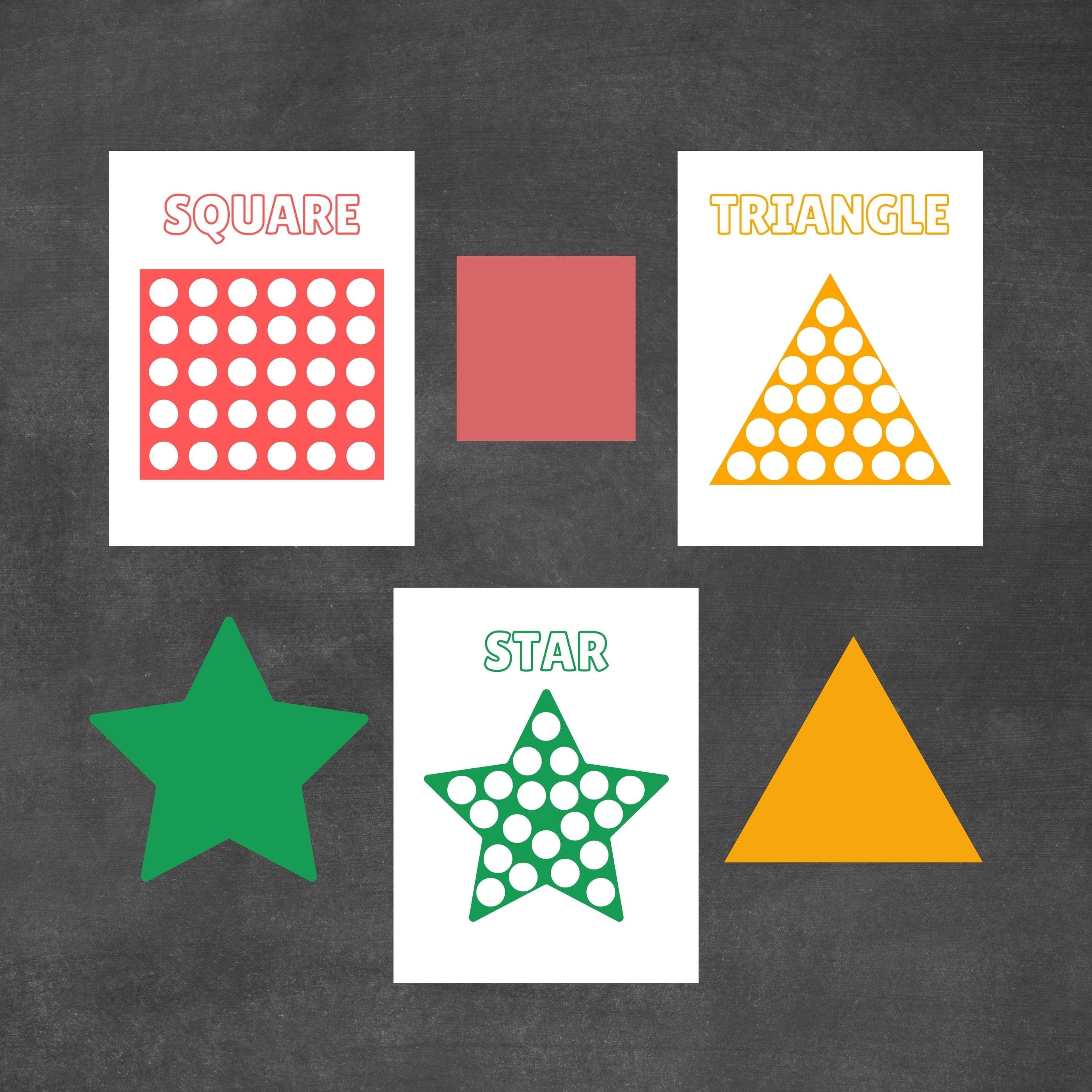 Dot Marker Shapes, Printable Worksheets, Dot Printable, Do a Dot ...