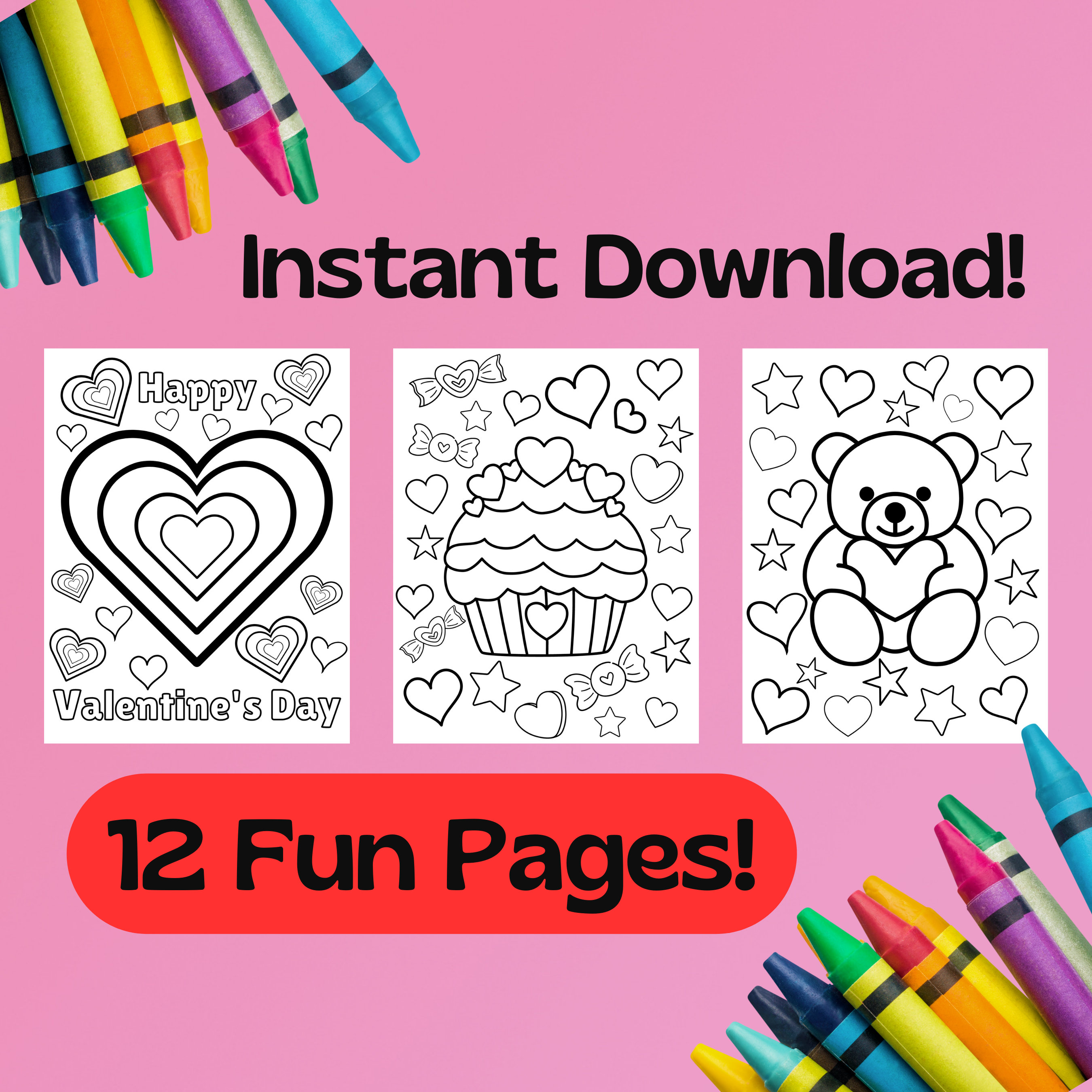 Valentine's Day Coloring - Kids Coloring - Valentine Coloring ...