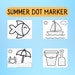 Summer Dot Marker, Summer, Printable Worksheets, Dot Printable, Do a ...