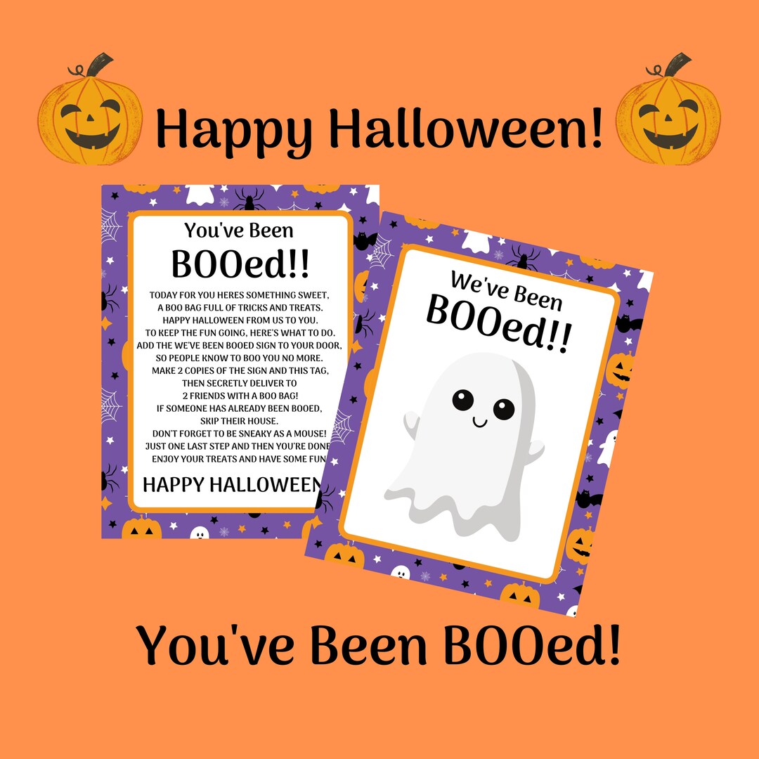 You've Been Booed, Happy Halloween, Boo, Trick or Treat, Kids Halloween ...
