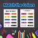 Color Matching Game for Kids, Educational Worksheet, Crayon Color ...