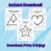 11 Shape Coloring Pages, Shape Recognition, Printable Shapes, Printable ...